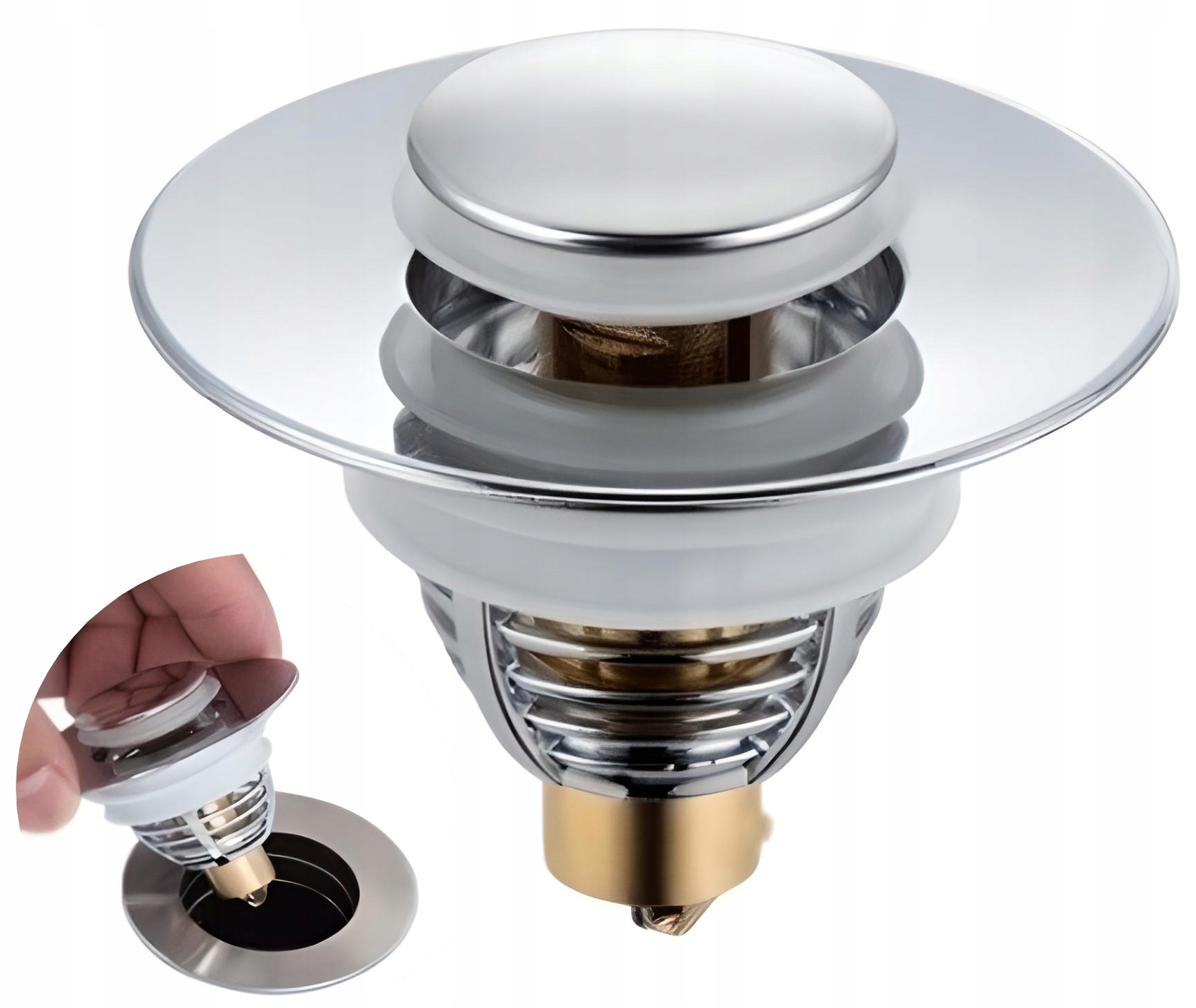 UMYVADLOVÁ ZÁTKA AUTOMATICKÁ KLIK-KLAK FILTR za 263 Kč - Allegro