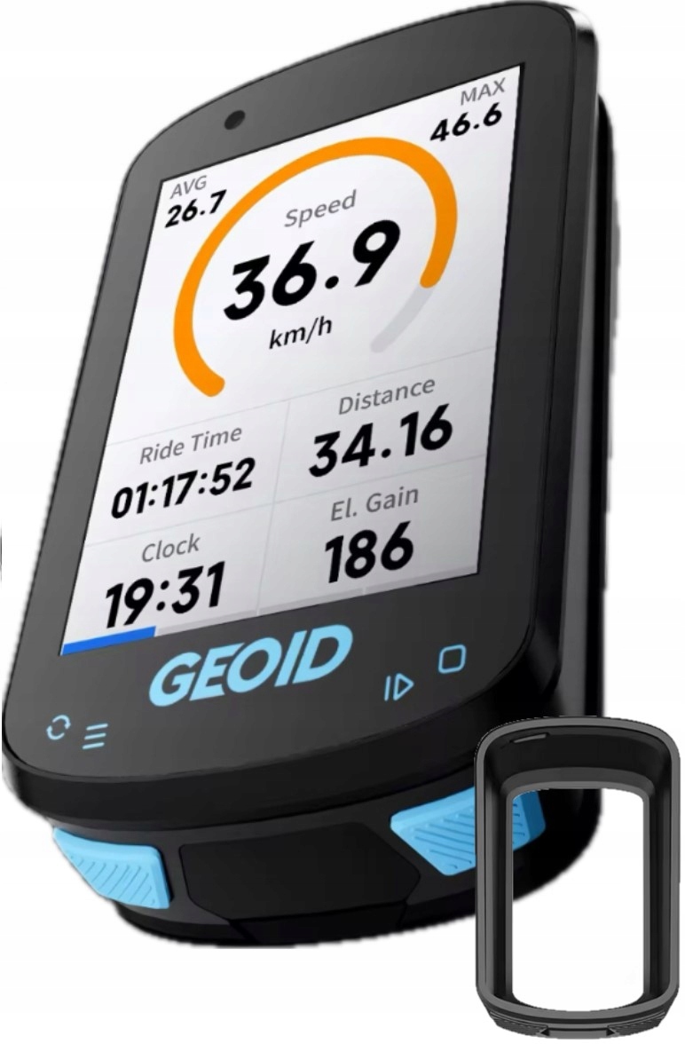 GEOID CC600 LICZNIK ROWEROWY BEZPRZEWODOWY 2.4HD KOLOR ANT+ BL Wi-Fi ...