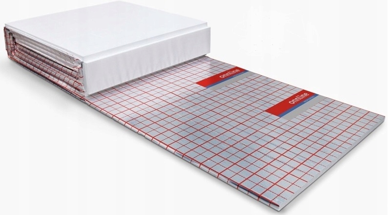 PŁYTA MATA STYROPIANOWA DO PODŁOGÓWKI Z FOLIĄ ALUMINIOWĄ GRUBOŚĆ 3CM ...