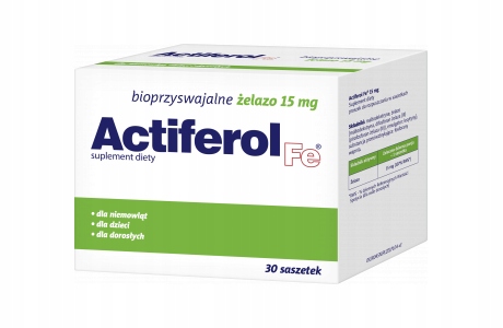 ACTIFEROL FE 15 mg - 30 sasz. (3701578234916) • Cena, Opinie • Układ ...