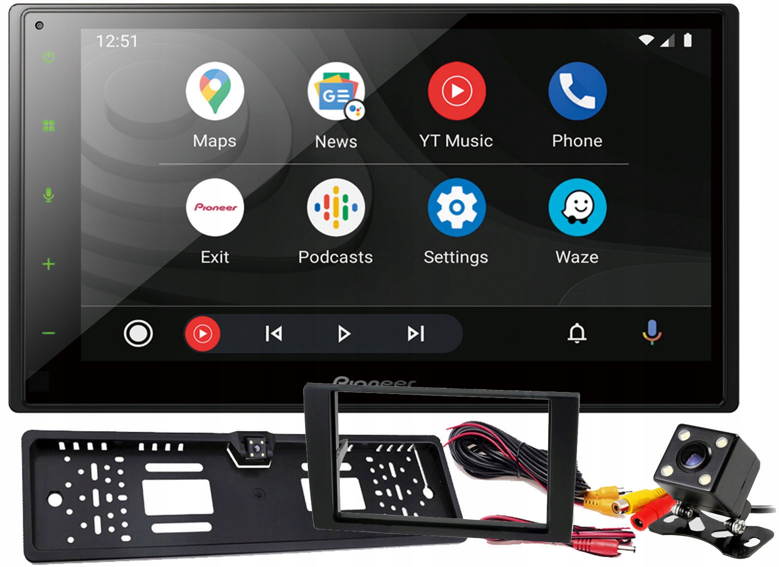 RADIO PIONEER ANDROID AUTO DAB+ AUDI A4 B6 B7 SEAT EXEO CAR PLAY ...