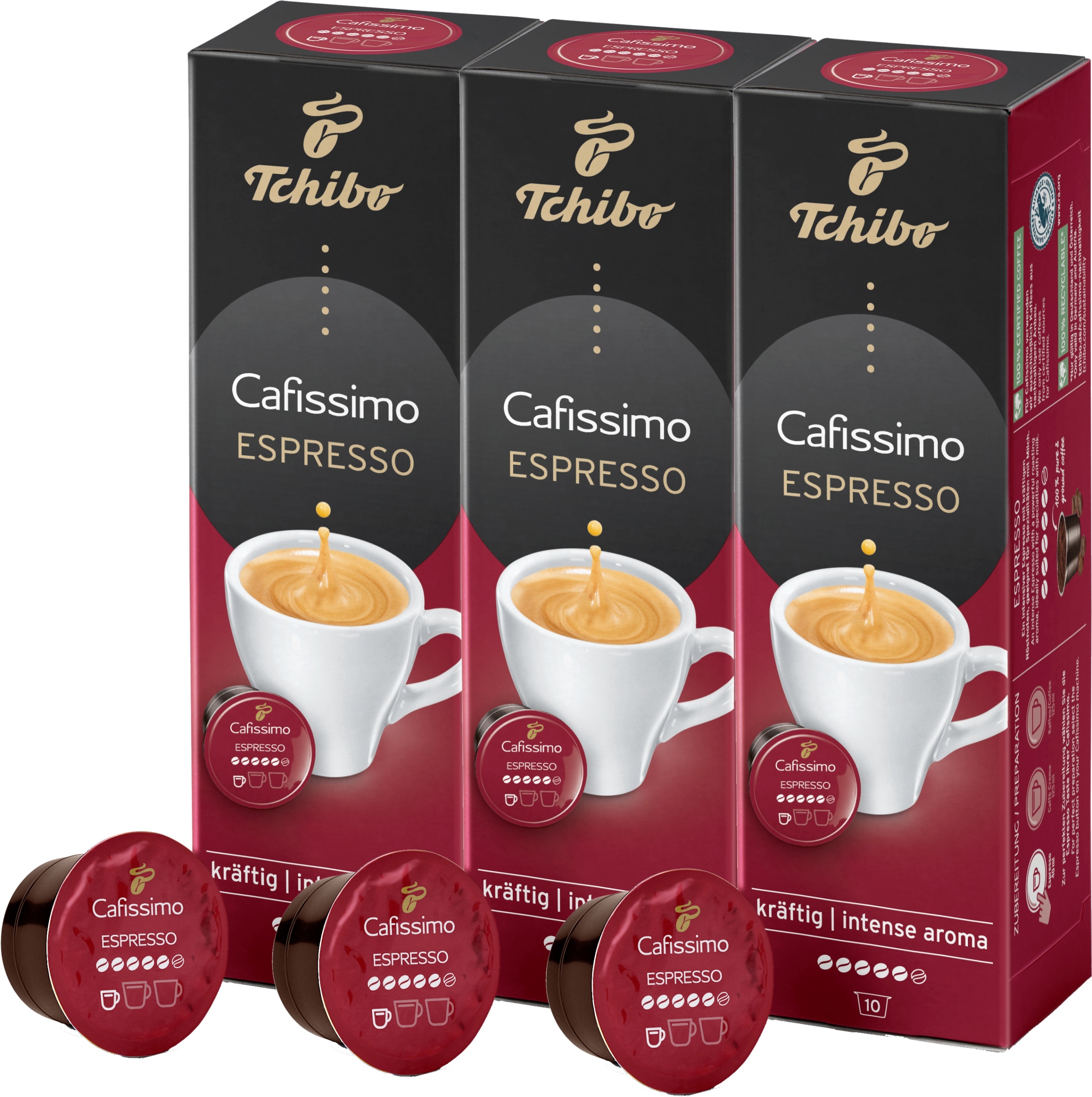 TCHIBO CAFISSIMO ESPRESSO INTENSE 3x10 KAPSLÍ za 238.00CZK - Allegro