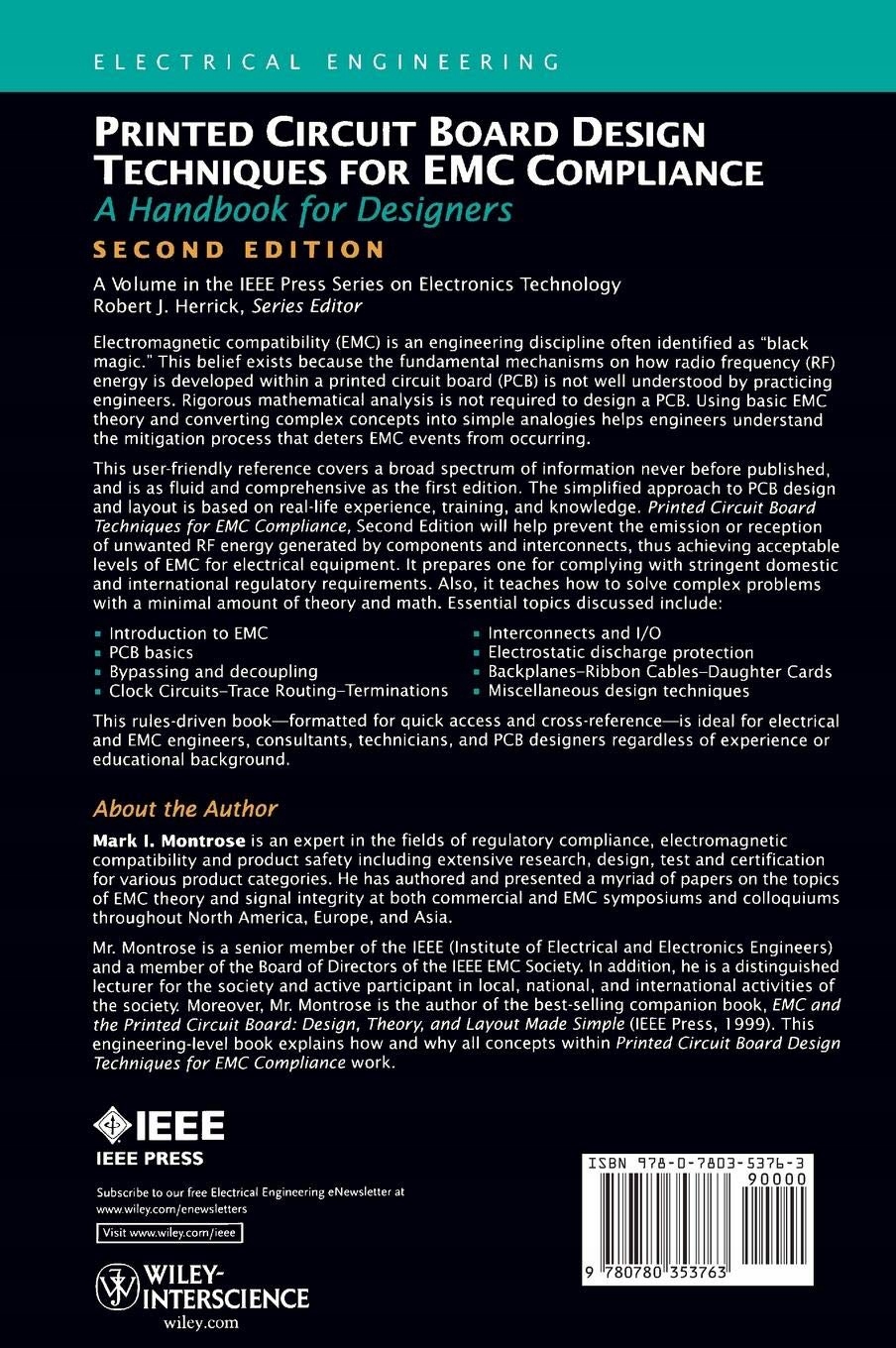 Printed circuit board design techniques for emc compliance a handbook ...