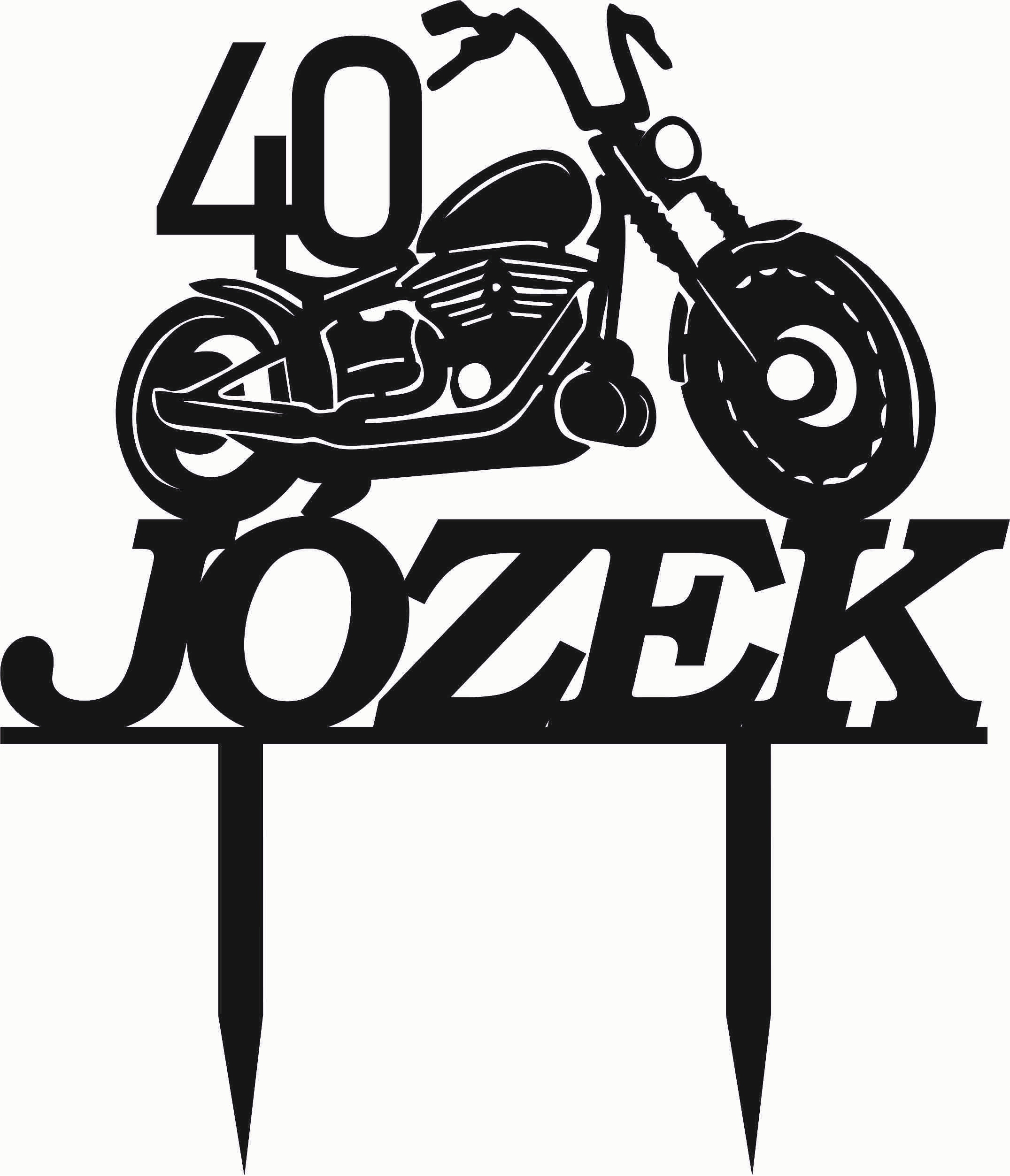 Harley, topper drewniany , motor, urodziny, imię • Cena, Opinie ...