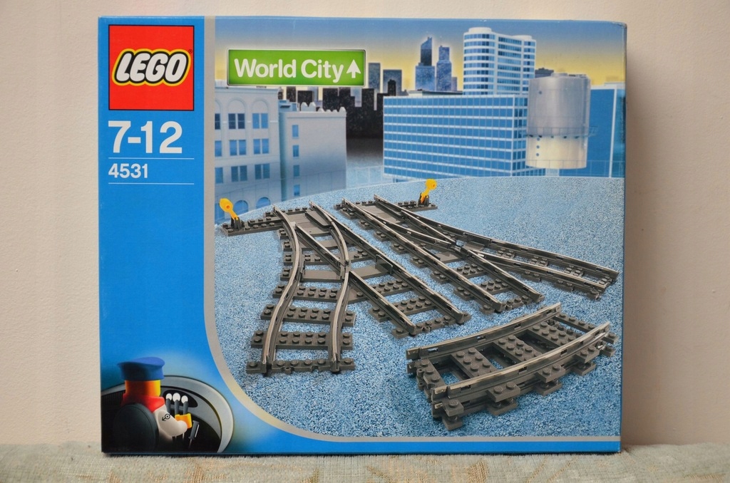 Lego World City 4531 Tory zwrotnice 9V Manual Points | Ostrów ...