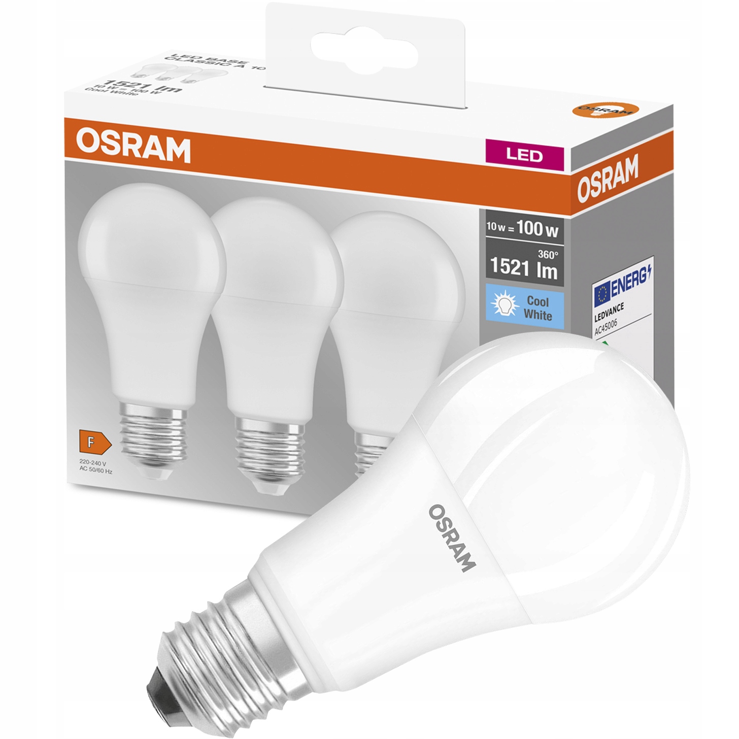 Żarówka LED E27 13W = 100W A60 4000K OSRAM 3PAK (5903818523868) • Cena ... Żarówka LED E27 13W = 100W A60 4000K OSRAM 3PAK (5903818523868) • Cena ...