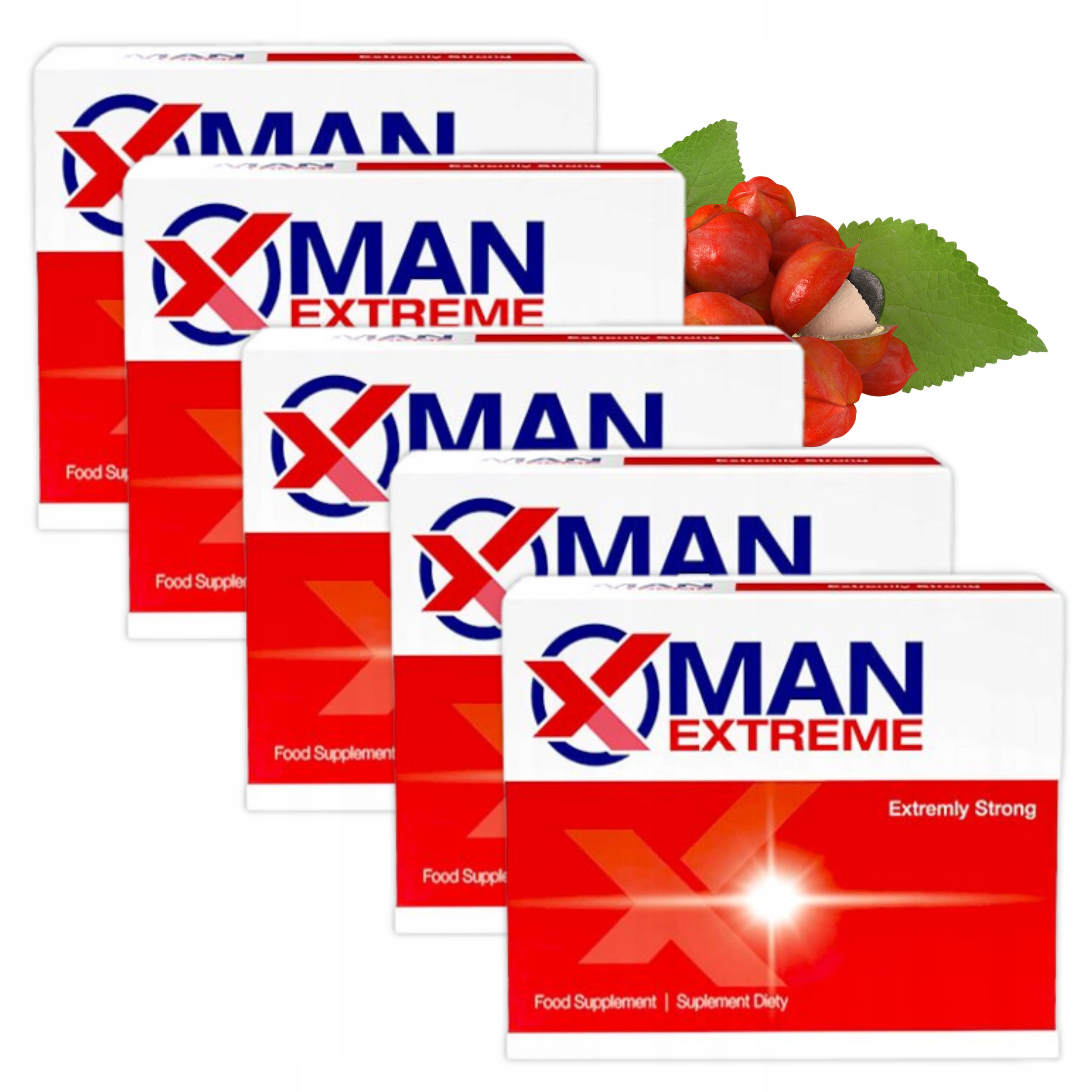 5x MAN-EXTREME Tabletki na potencje erekcje wytrysk SILNA POTENCJA ...
