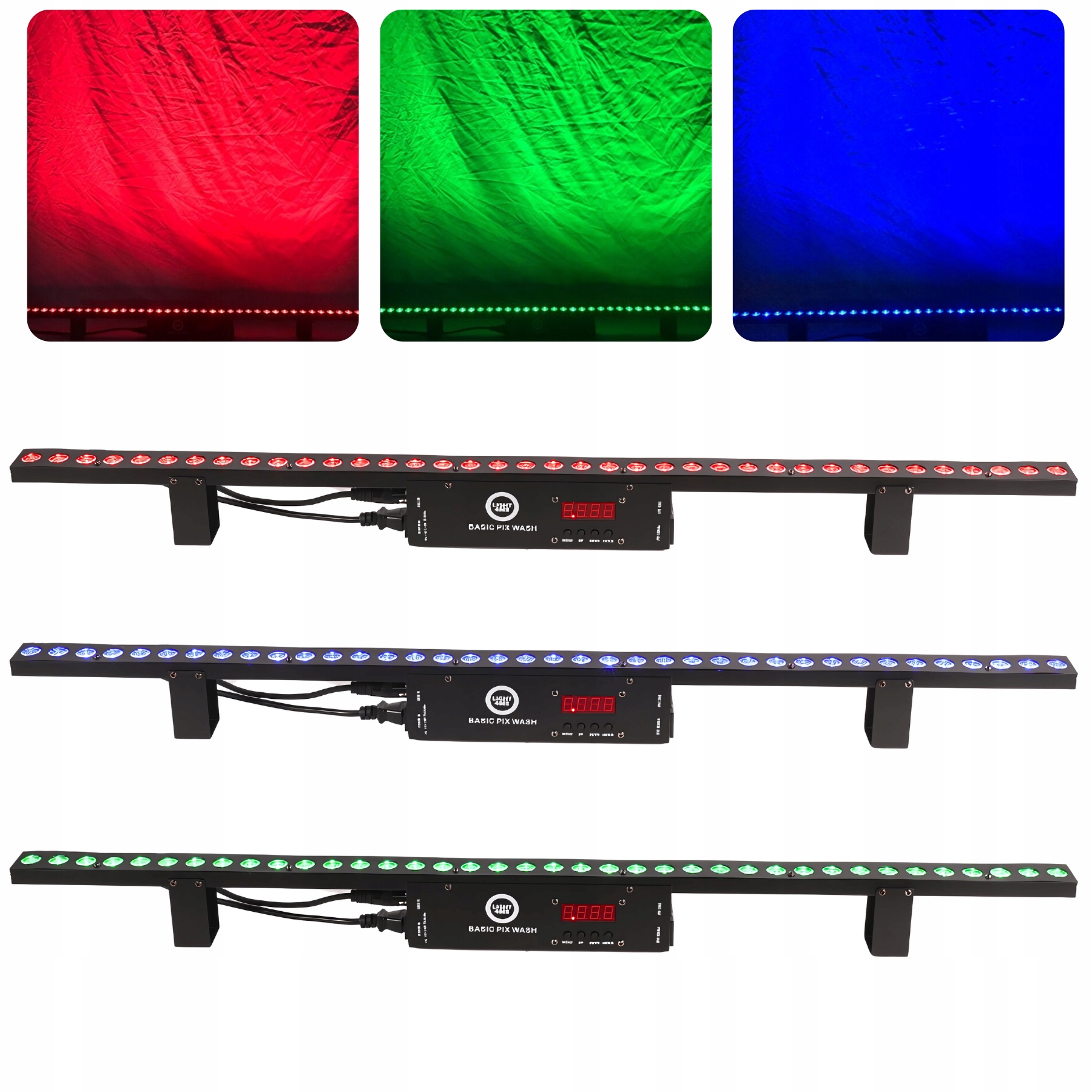 LISTWA OŚWIETLENIOWA SCENICZNA BELKA LED BAR RGB LIGHT4ME BASIC PIX ...