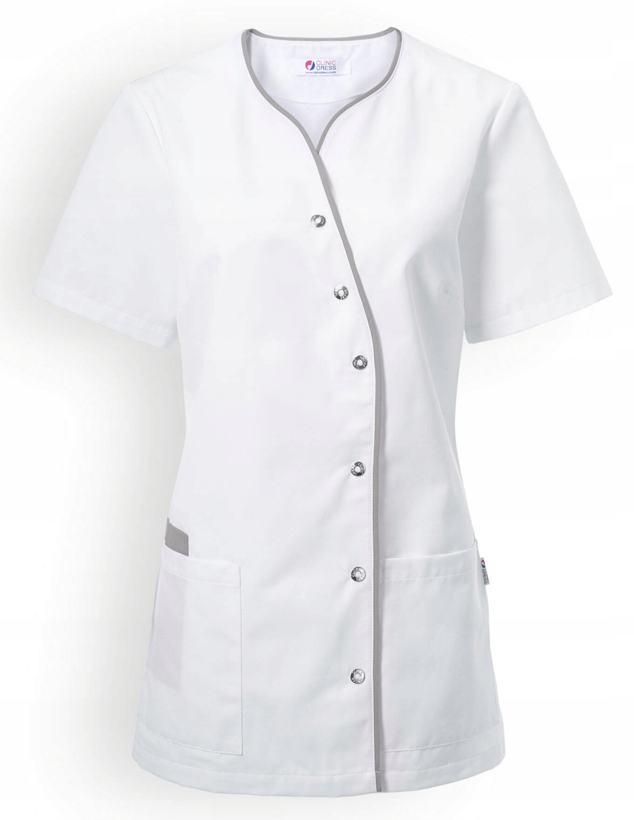 FARTUCH DAMSKI LEKARKI PIELĘGNIARKI CLINIC DRESS KITEL MEDYCZNY BIAŁY ...
