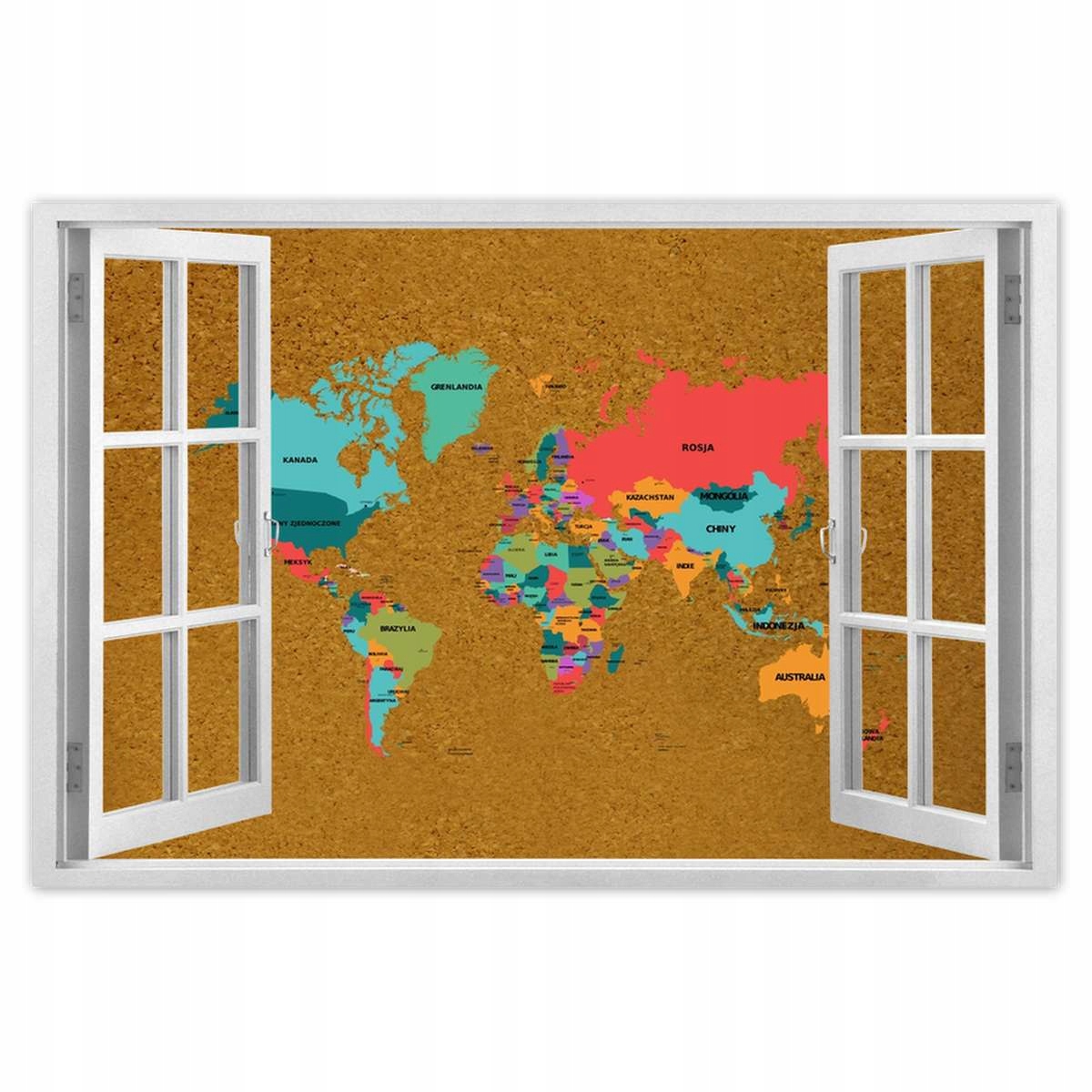 Plakaty 90x60 Mapa świata po polsku • Cena, Opinie • Plakaty ...