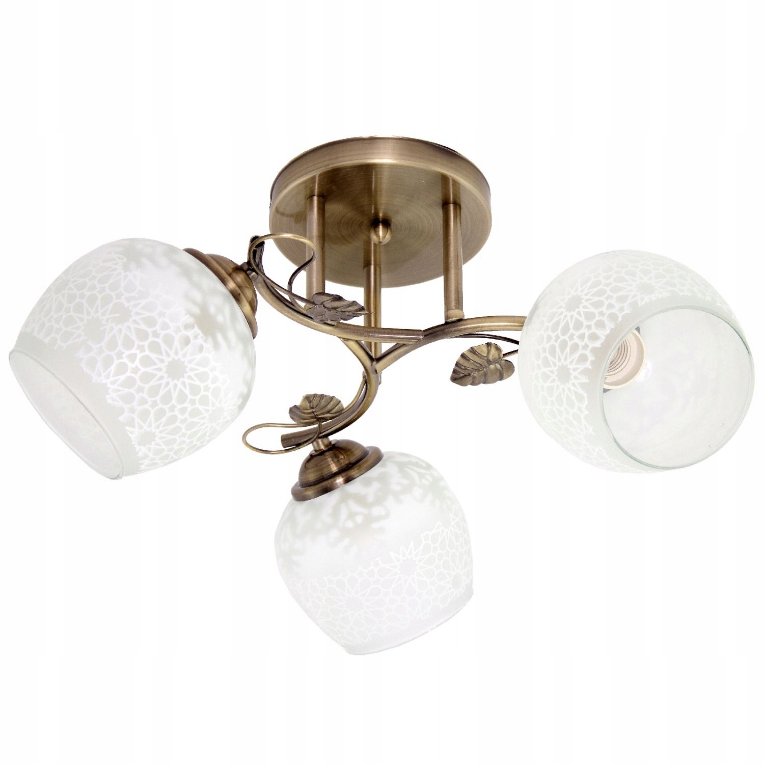 Lampa Wisząca Sufitowa Żyrandol LED SARI 3 plafon patyna (5906236560842 ...