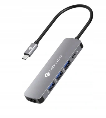 NOVOO hub USB-C na 3 x USB 3.0 HDMI USB-C - Sklep, Opinie, Cena w Allegro