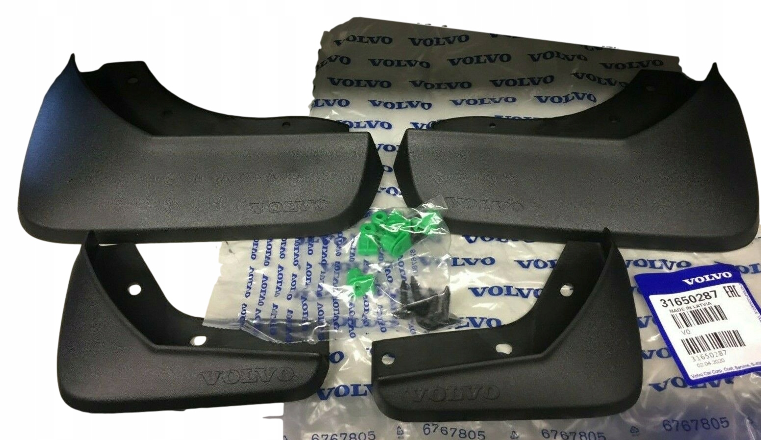 VOLVO S60 V60 II przednie + tylne chlapacze kpl OE 31650287+31650288 za ...