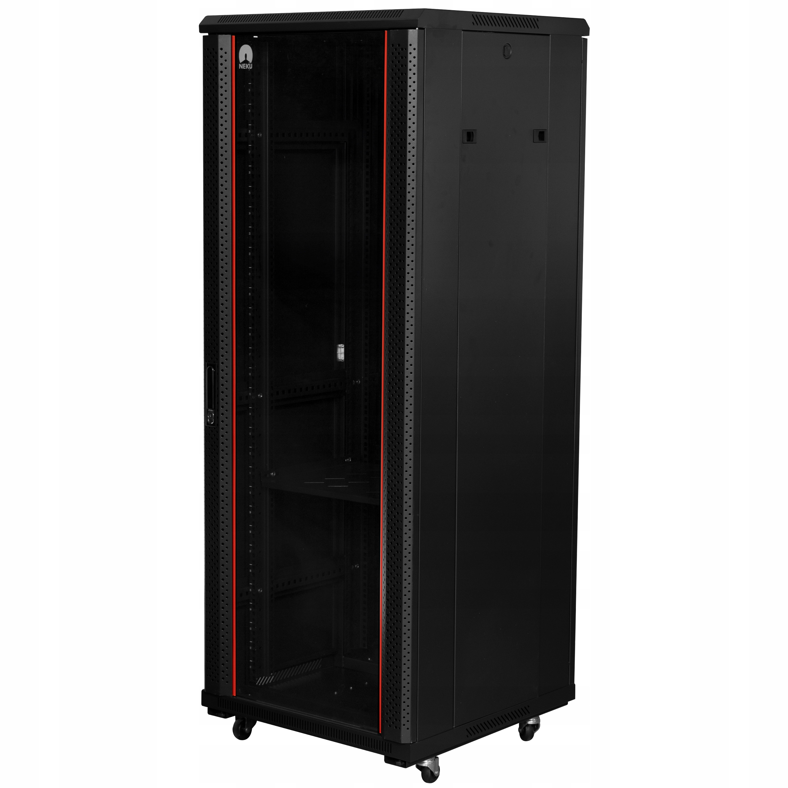 Szafa Stojąca RACK 19" 42U 600x600mm Serwerowa Rackowa Złożona Czarna ...