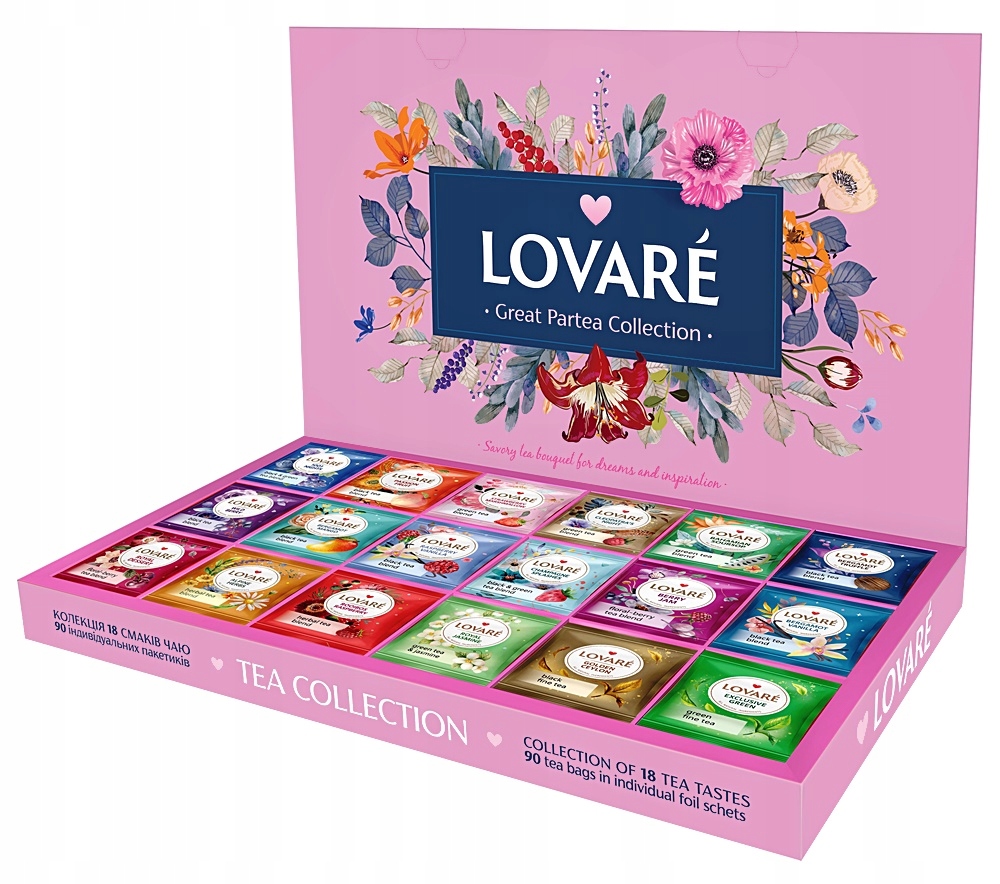 Zestaw herbat Lovare Great Partea 18 smaków 90 tb 13914373211 - Allegro.pl Zestaw herbat Lovare Great Partea 18 smaków 90 tb 13914373211 - Allegro.pl