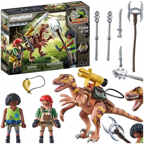 PLAYMOBIL DINO RISE OBRANA PŘED PYTLÁKEM DINOSAURUS DEINONYCH ...