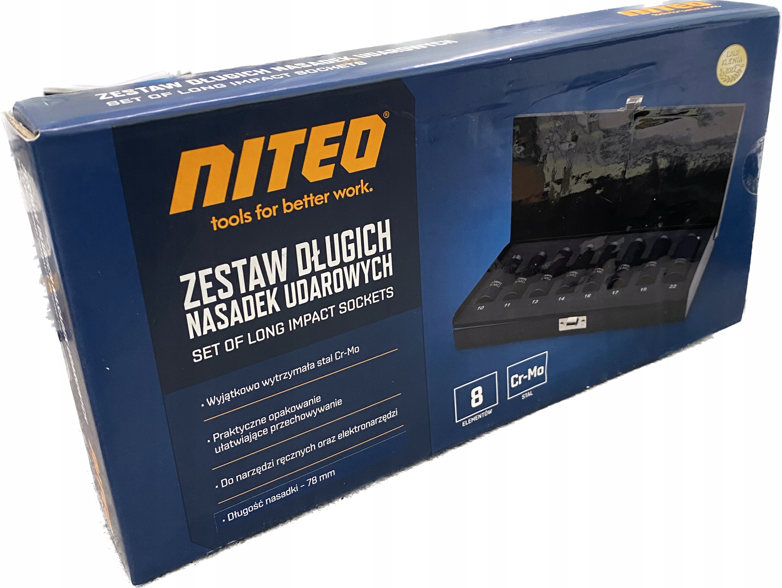 ZESTAW DŁUGICH NASADEK UDAROWYCH NITEO 8 ELEMENTÓ 5905118014800 za 99 ...