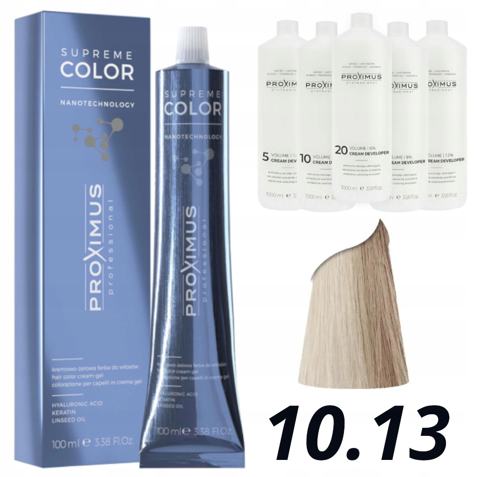 Proximus Supreme Color Nanotechnology farba 10,13 +oxydant 200ml ...