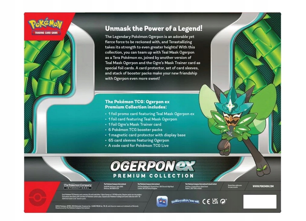 Pokémon Tcg Ogerpon Premium Collection Box - Niska cena na Allegro