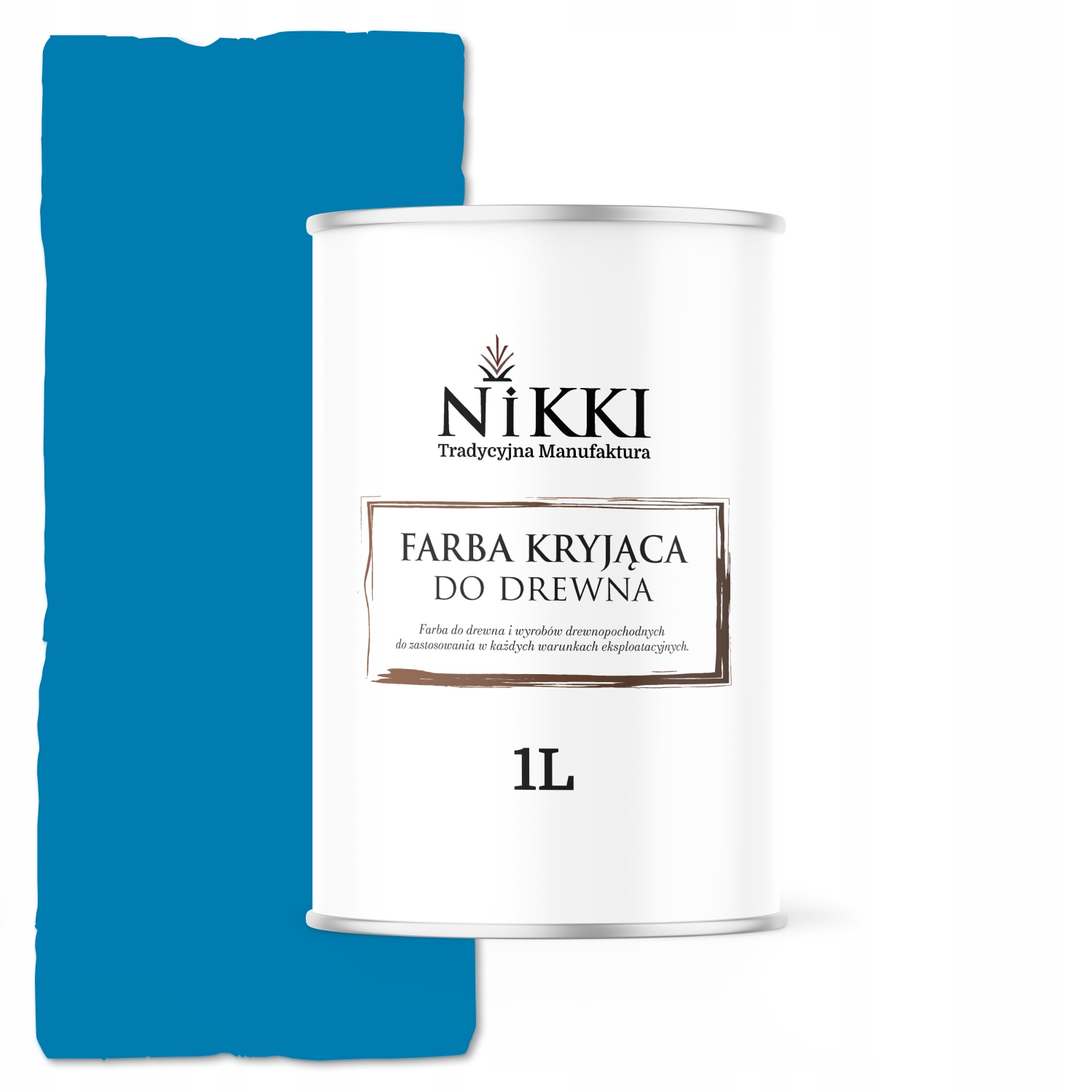 KRYCÍ FARBA NA DREVO NA DVERE RENOVÁCIE FARBA MODRÁ RAL5015 MATNÁ 1L ...