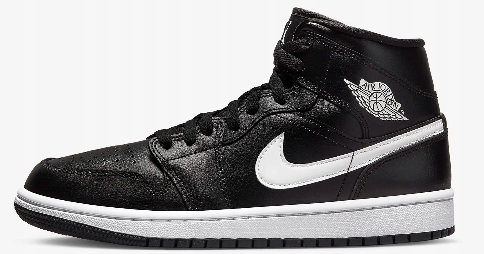 Buty Nike Air Jordan 1 Mid Czarne Białe 38EU 14030824886 - Allegro.pl