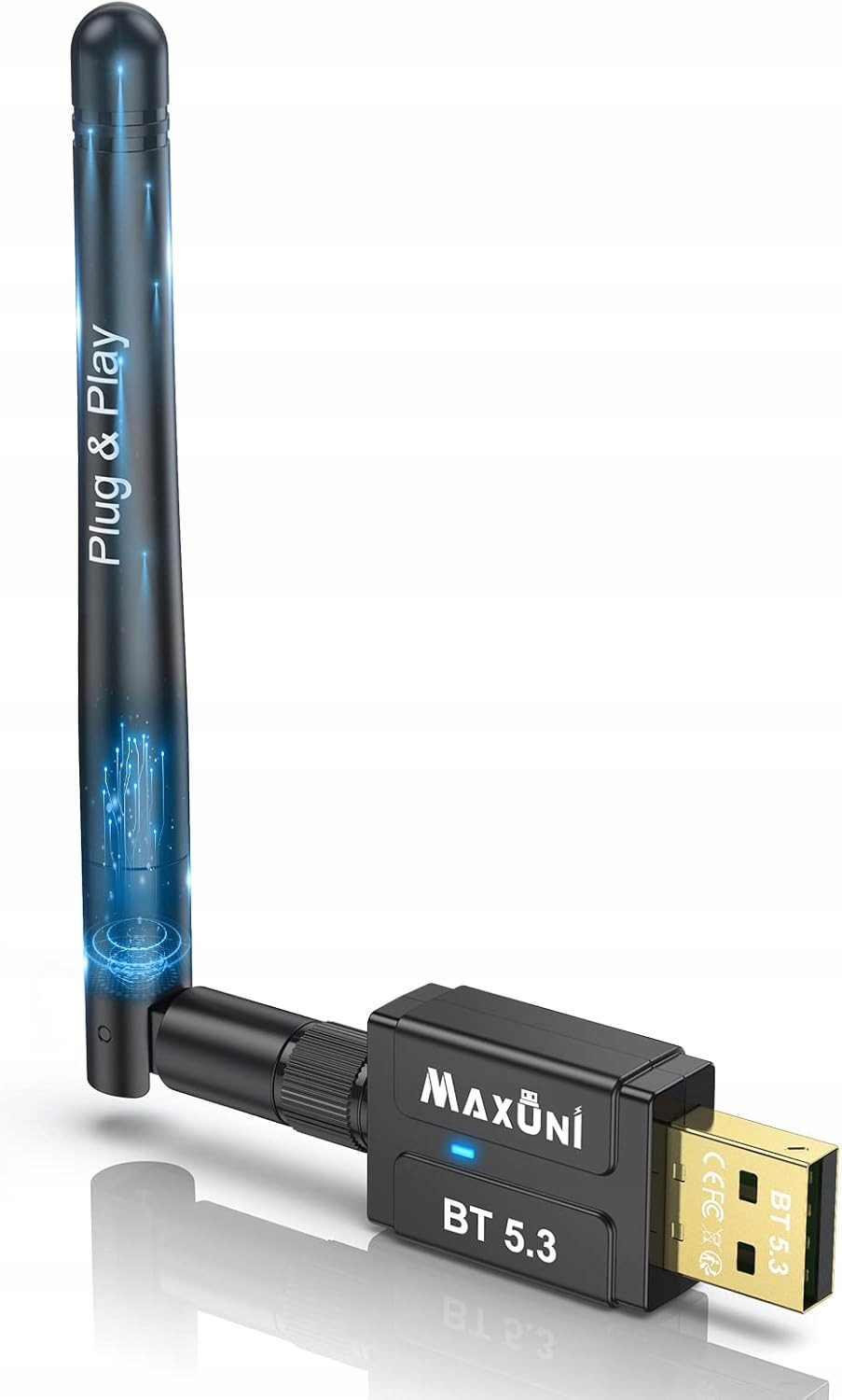 Bluetooth 5.3 anténa do počítače/notebooku - USB, Plug and Play ...