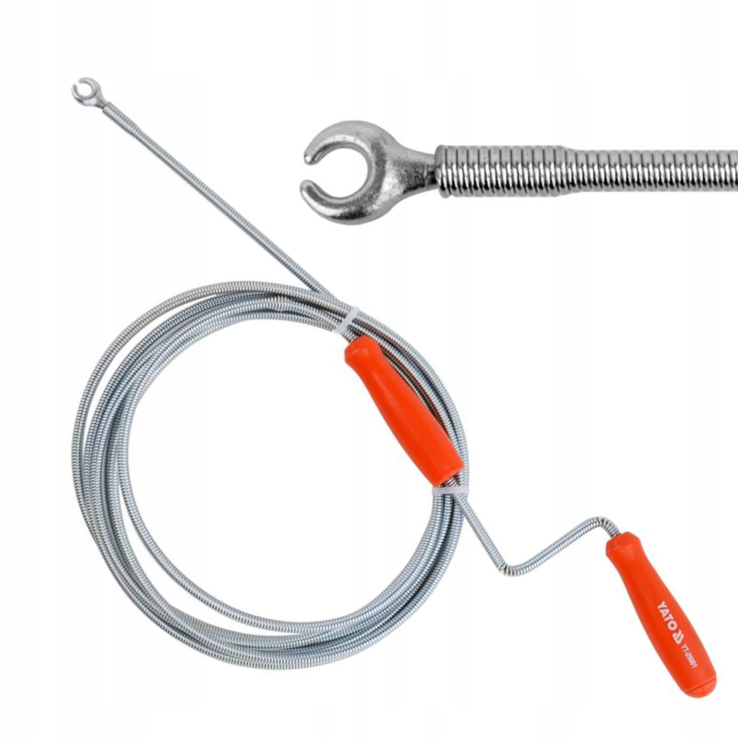 YATO SPIRALA DO RUR 5mm ŻMIJKA DO CZYSZCZENIA KANALIZACJI 3m TYP U YT ...