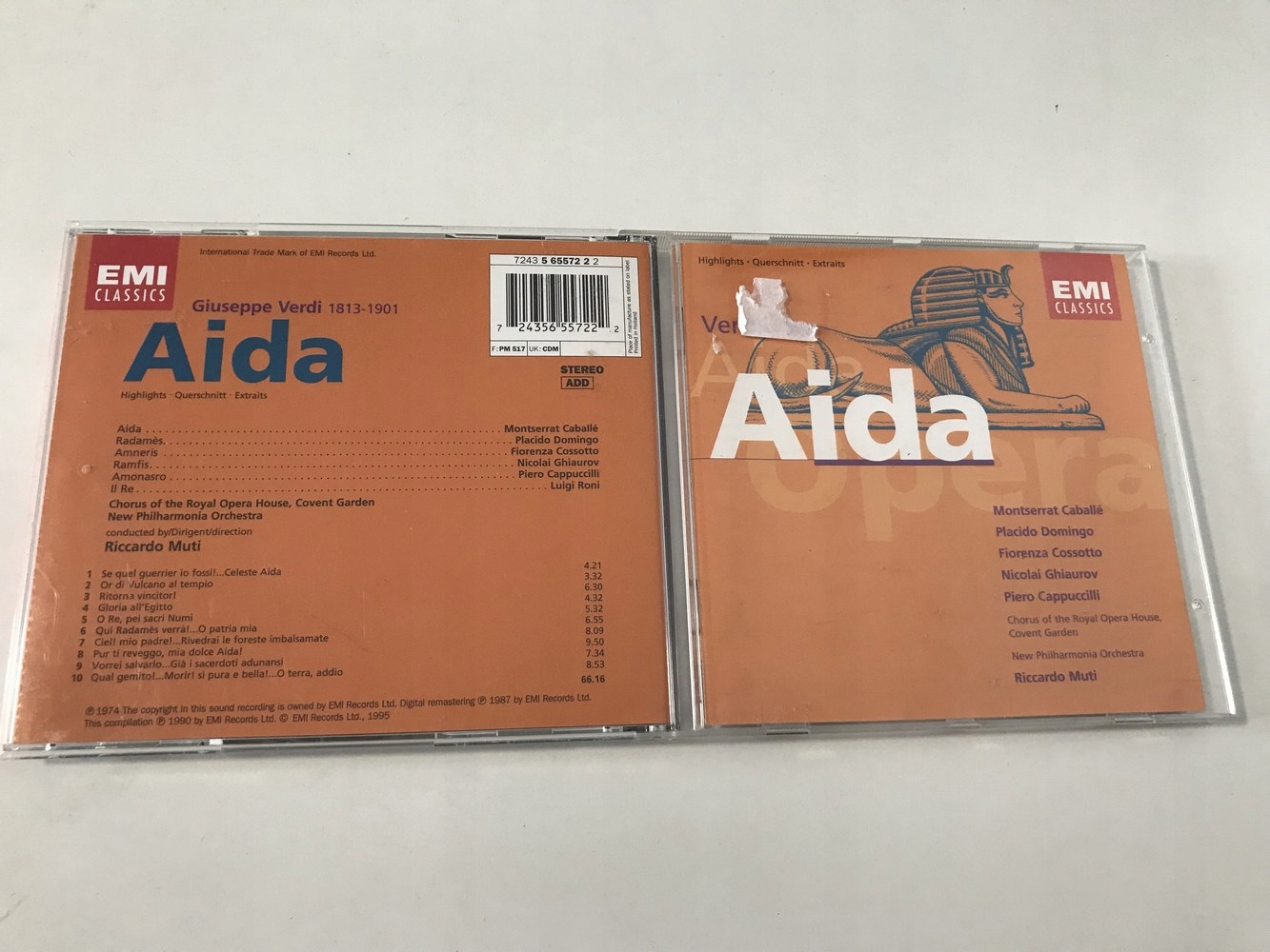 Aida Chorus Of The Royal Opera House, Covent Garden, Fiorenza Cossotto ...