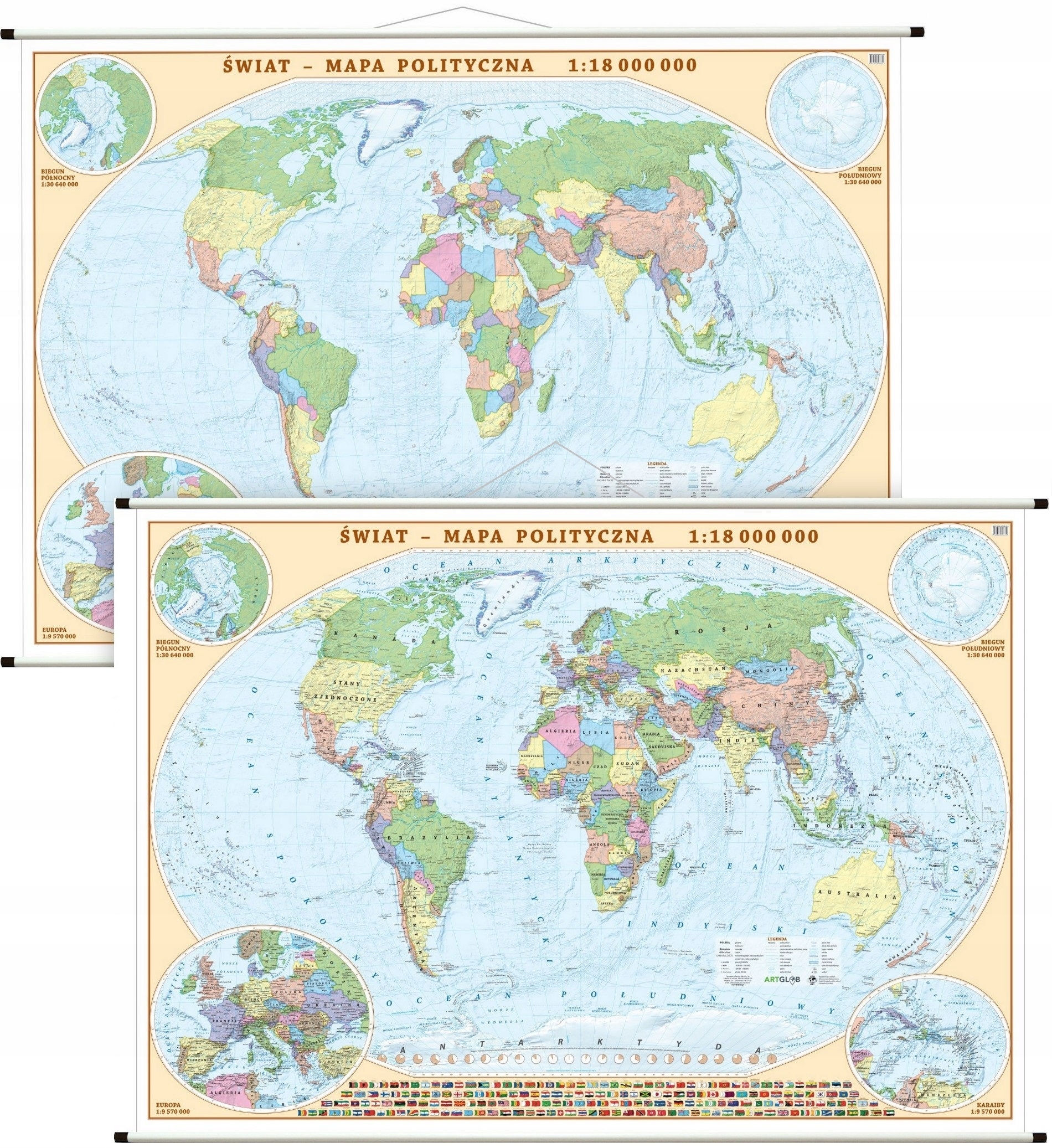 Świat Szkolna Mapa Ścienna - Niska cena na Allegro.pl