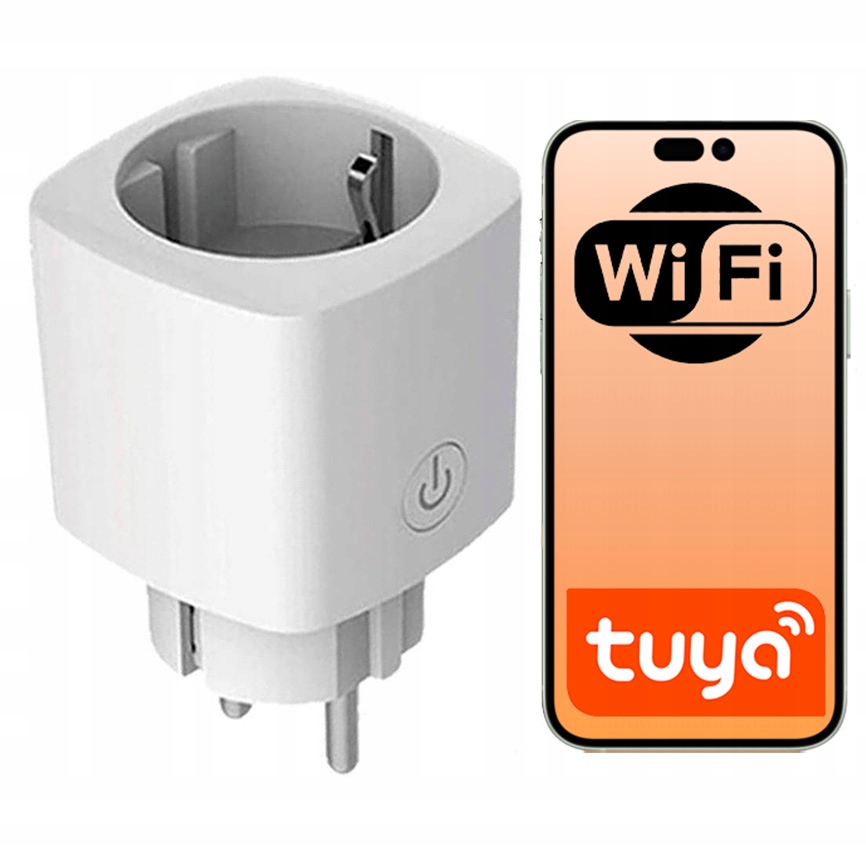 Gniazdko inteligentne Wifi Smart Tuya 16A Timer (5905954837397) • Cena, Opinie • Elementy ...