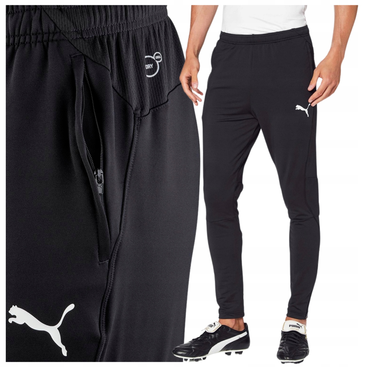 SPODNIE DO BIEGANIA SZYBKOSCHNĄCE TRENINGOWE MĘSKIE PIŁKARSKIE PUMA ROZ ...