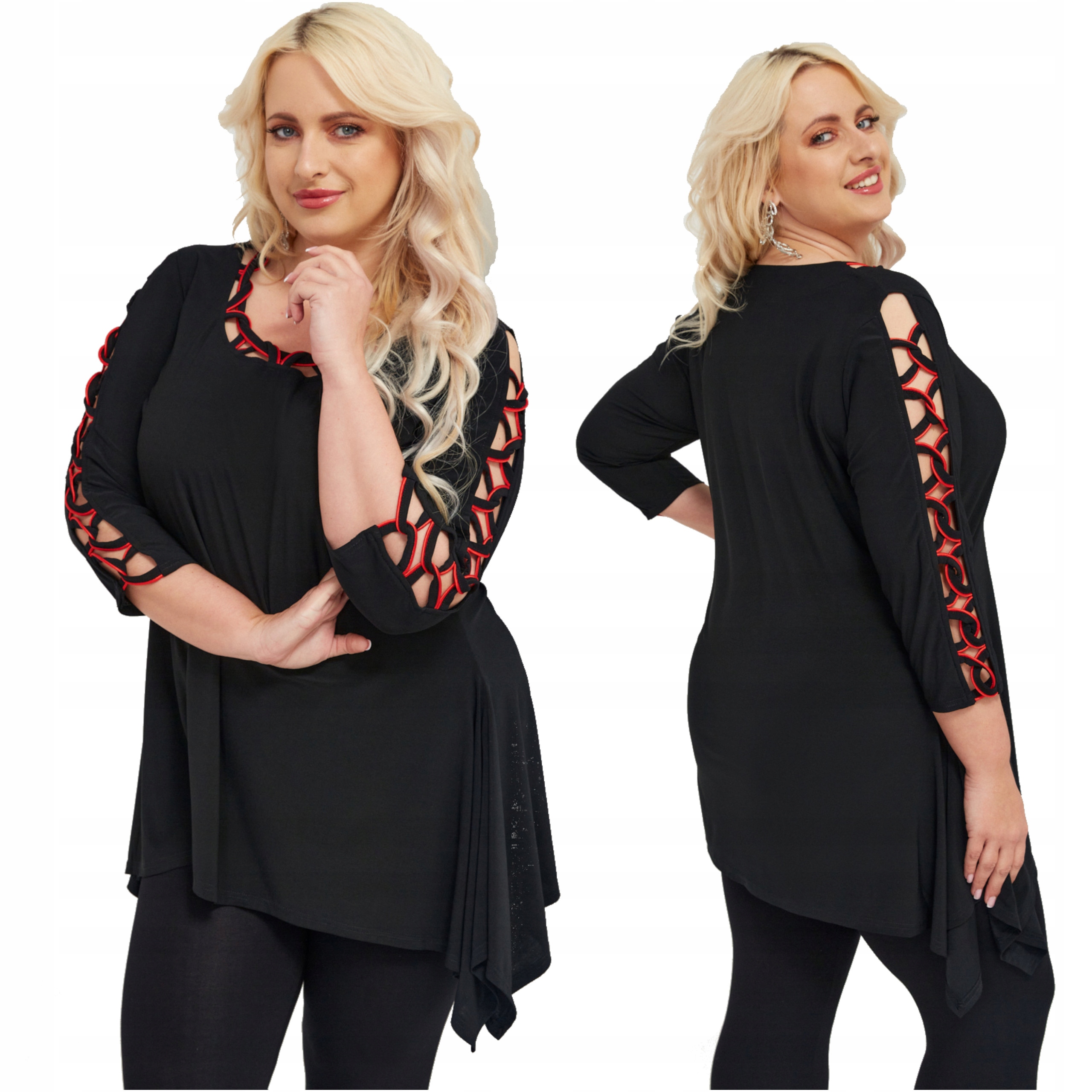 Alpi Moda tunika Alpi Moda P-226-06 luźny okrągły rozmiar 8XL • Cena ...
