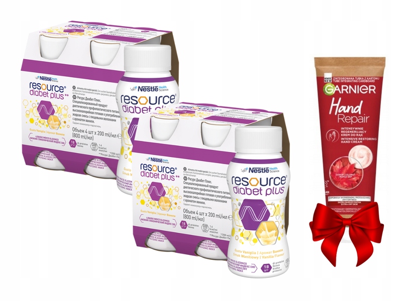 Płyn Nestle Resource Diabet Plus waniliowy 4x200ml (7613035190337 ...