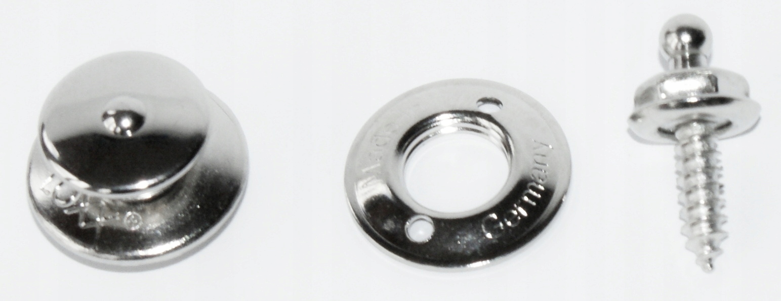 TENAX główka i wkręt 10mm mosiądz zapinka zatrzask plandeka dach kabrio ...