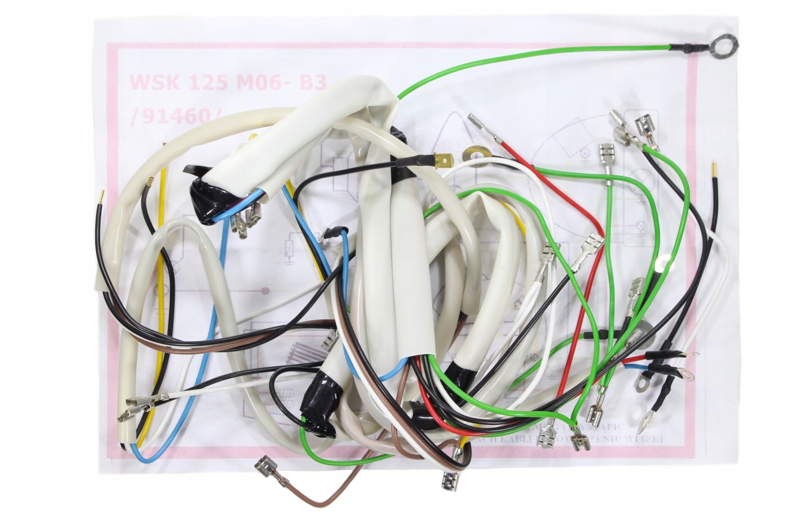 INSTALACJA ELEKTRYCZNA WSK 125 M06 B3 BIAŁA ML F za 121.00PLN z WIŚNIOWA - Allegro - (18124509721)