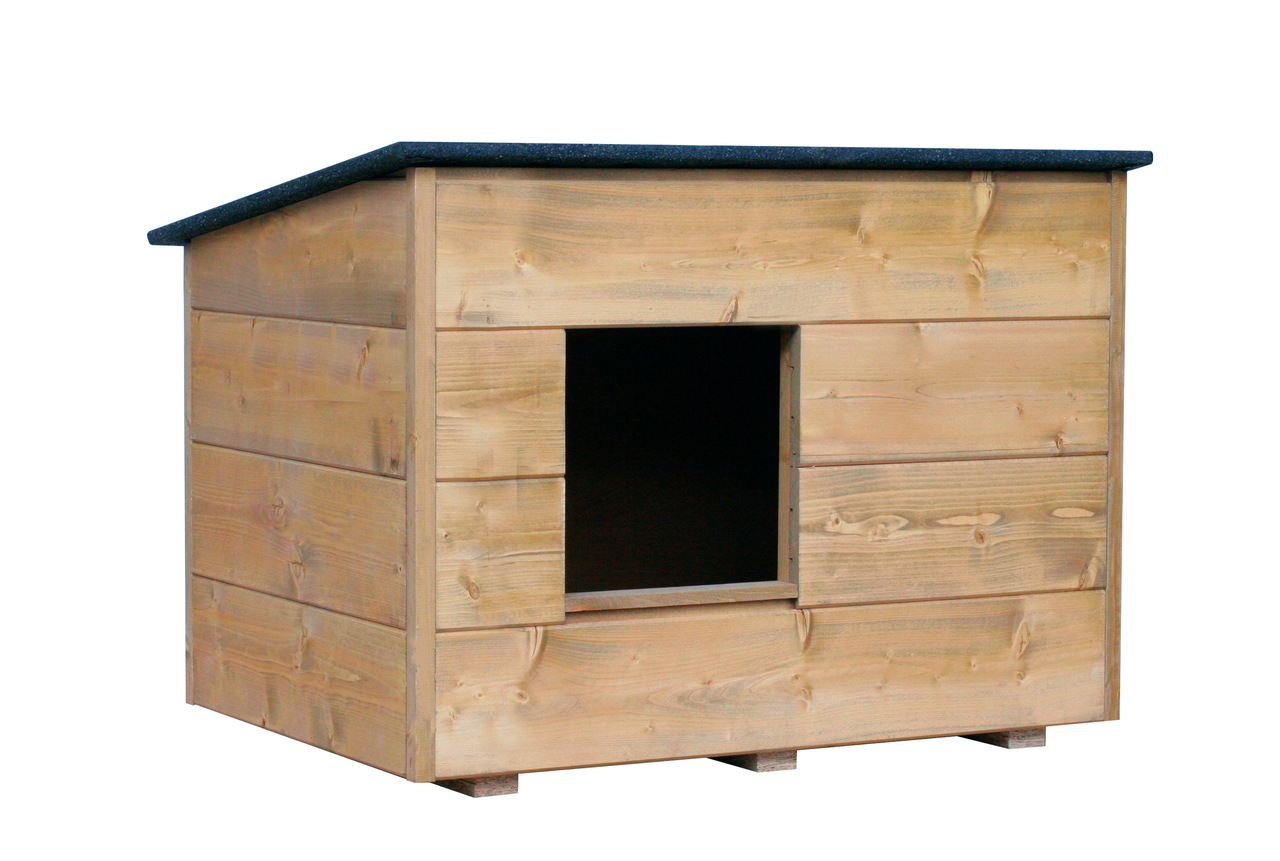 Bouda pro psa dřevěná, zateplená L - Allegro