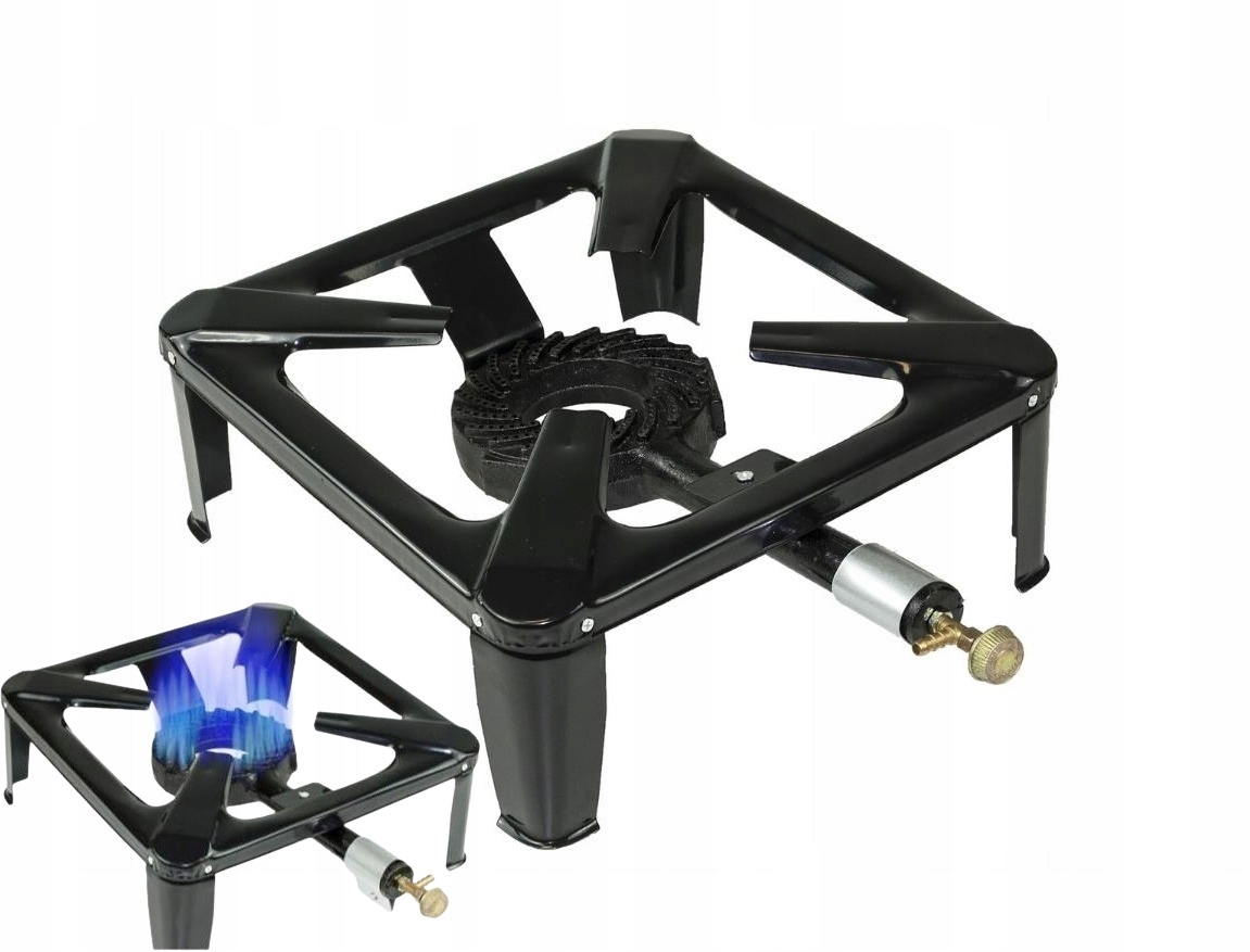 Plynový horák liatinový sporák na plyn taburetka 30x30 6kW - Allegro