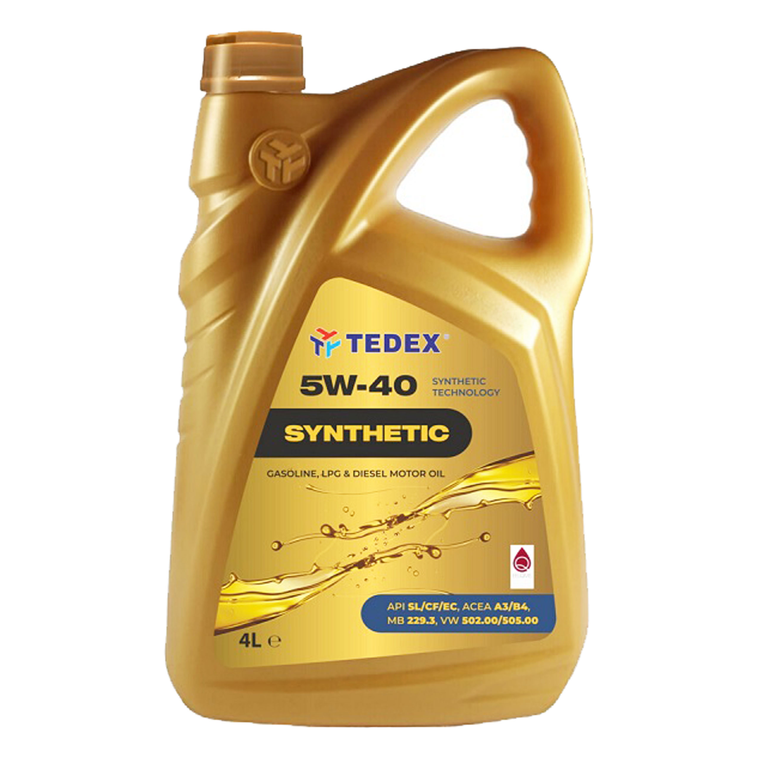 Olej 5w40 Tedex Synthetic Motor Oil 4l 5w40 A3 B4 4 Za 66 28 Zł Z