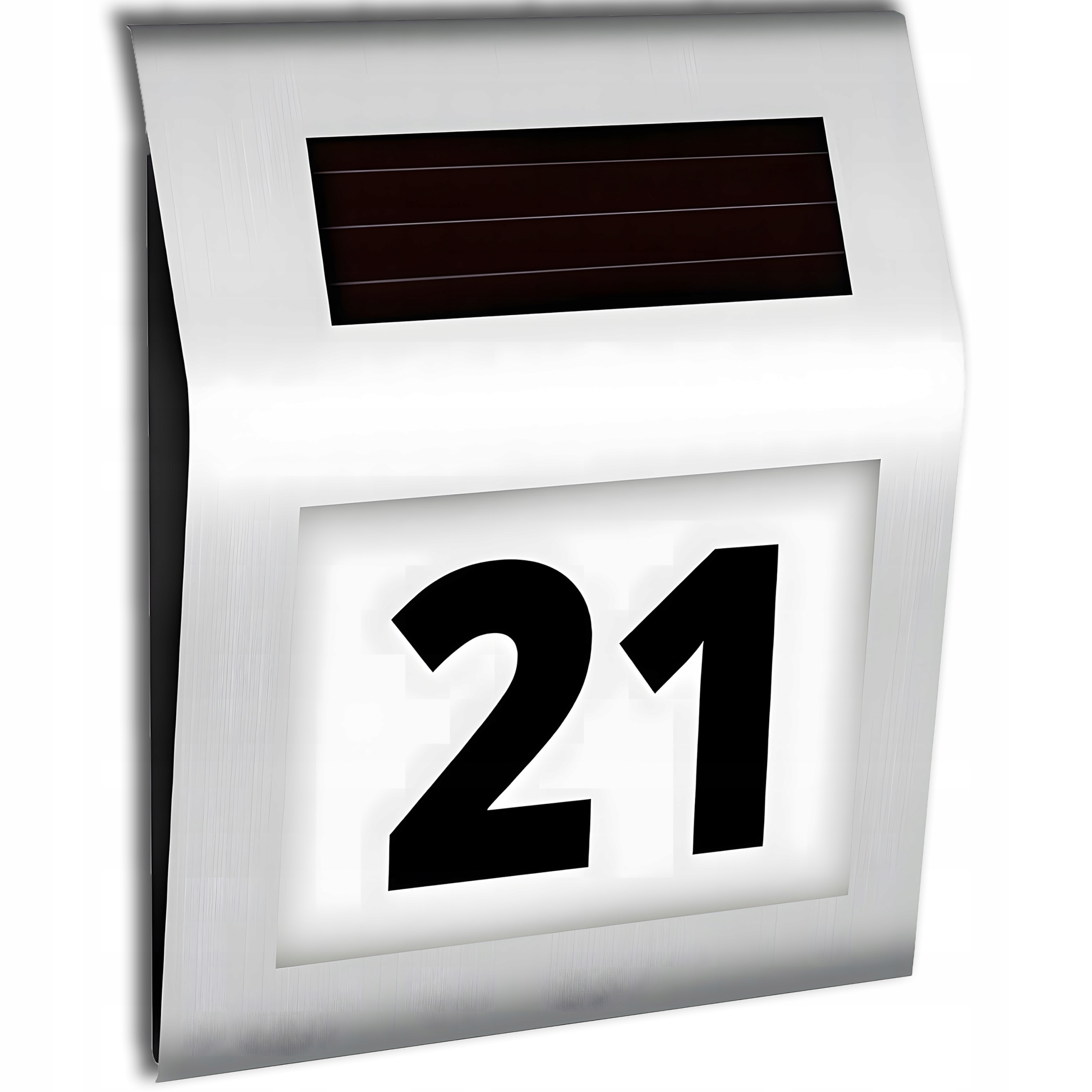 PODSVÍCENÉ ČÍSLO DOMU SOLÁRNÍ LAMPA LED TABULKA S ČÍSLEM KOVOVÁ - Allegro