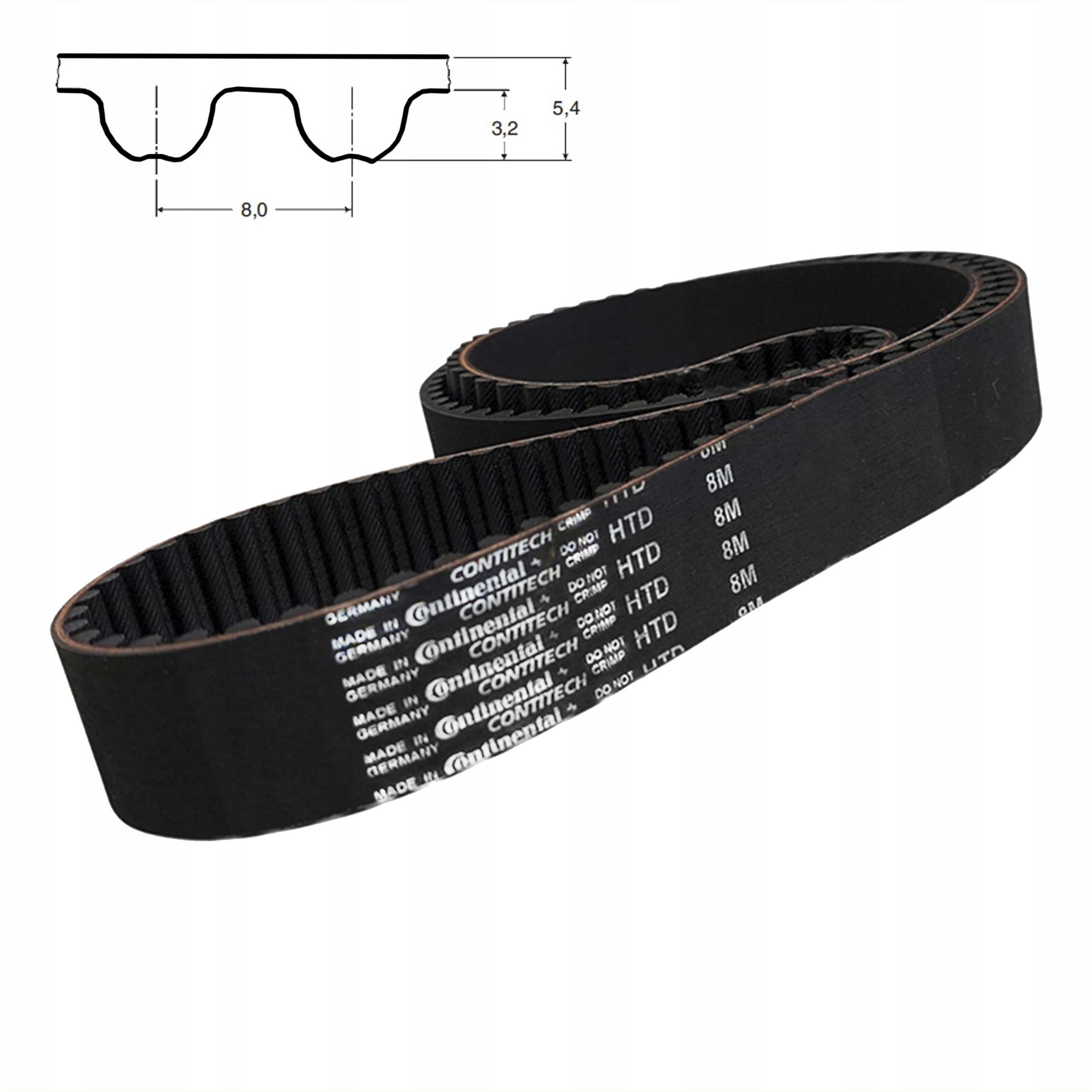 Зъбен ремък HTD 8M 1120 ширина 30 мм CONTINENTAL 140 зъба