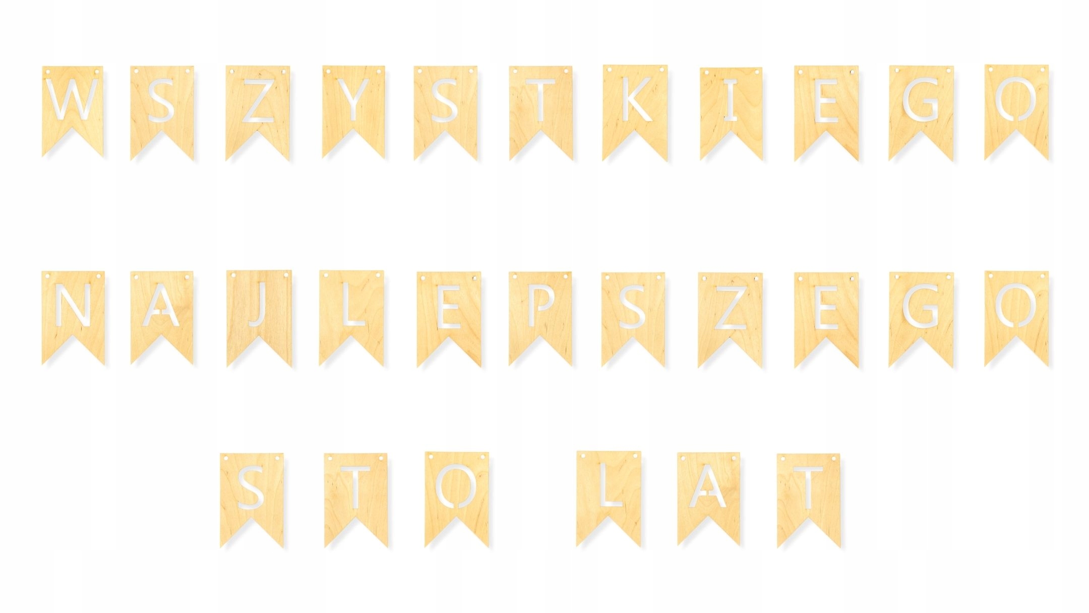 DREVENÝ ZÁSTAVA NÁPIS „VŠETKO NAJLEPŠIE STO ROKOV“ NA NARODENINY za 17 ...