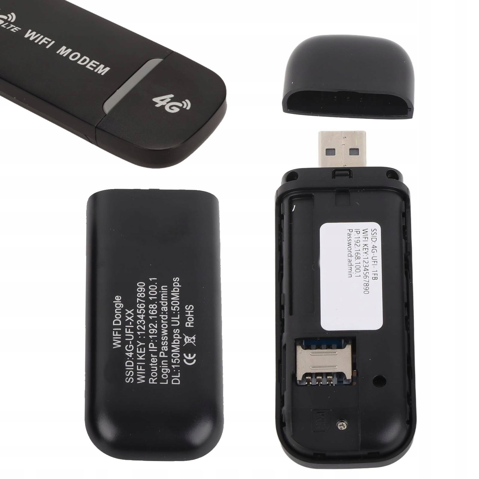 MODEM LTE 4G WIFI 150MBPS BEZDRÔTOVÝ ROUTER TRAVEL HOTSPOT za 12.49EUR ...