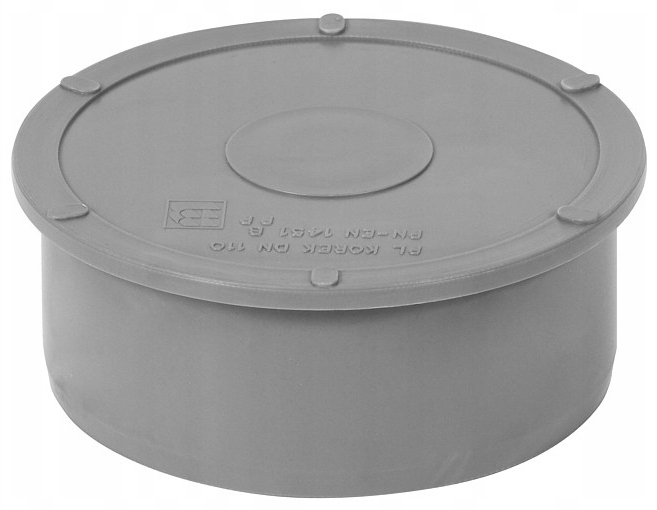 KOREK KANALIZACYJNY 75 mm ZAŚLEPKA RURY PP PCV SZARY • Cena, Opinie ...