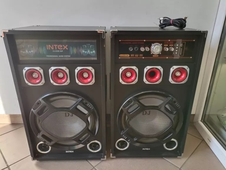 ZESTAW INTEX DJ220K ( DWIE KOLUMNY) - Sklep, Opinie, Cena w Allegro