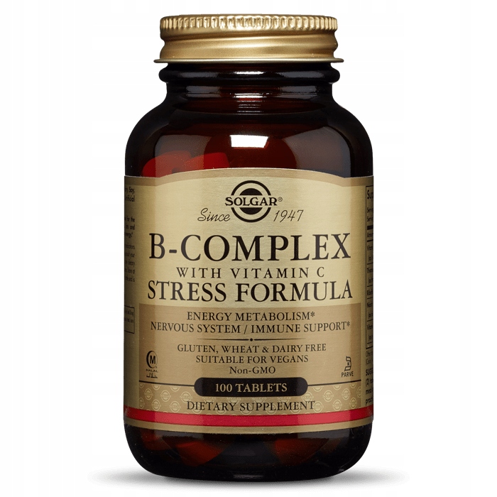 SOLGAR B-Complex with Vitamin C Stress Formula (100 tabl ...