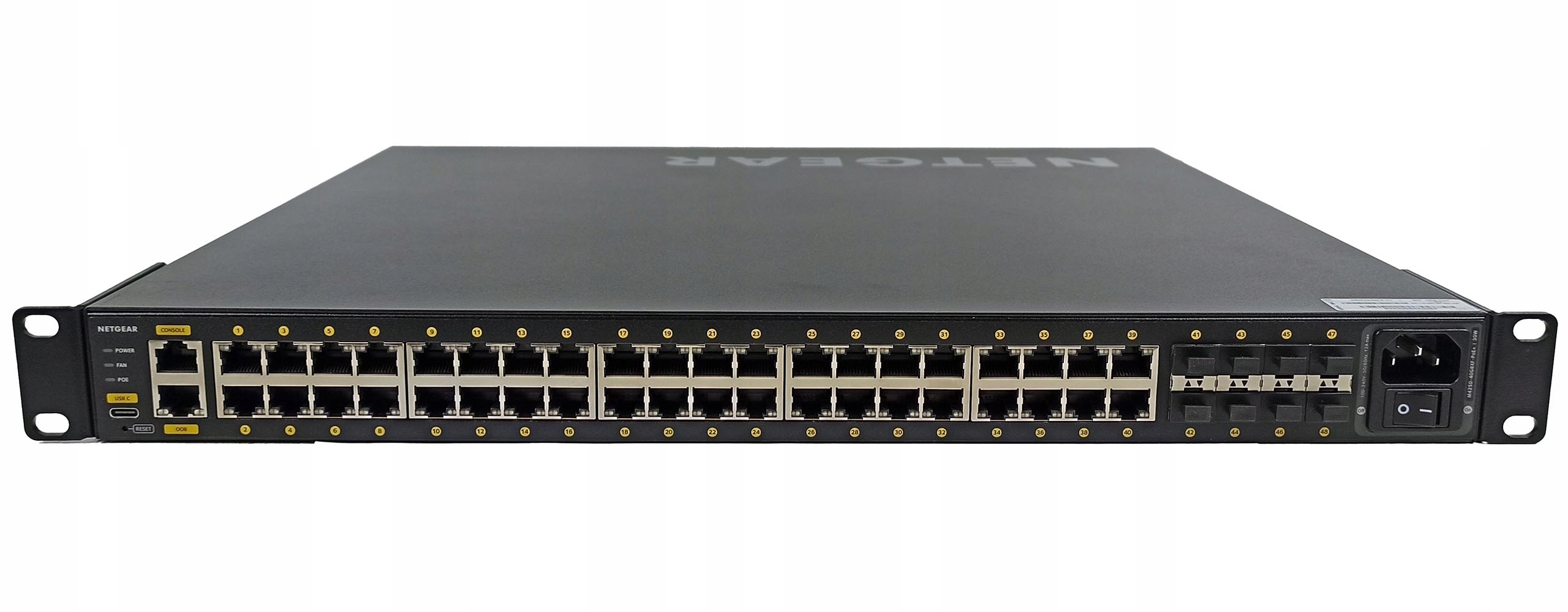 Netgear M4250-40G8XF-PoE+ GSM4248PX 40x1G PoE+ 8xSFP+ Switch 1 port ...