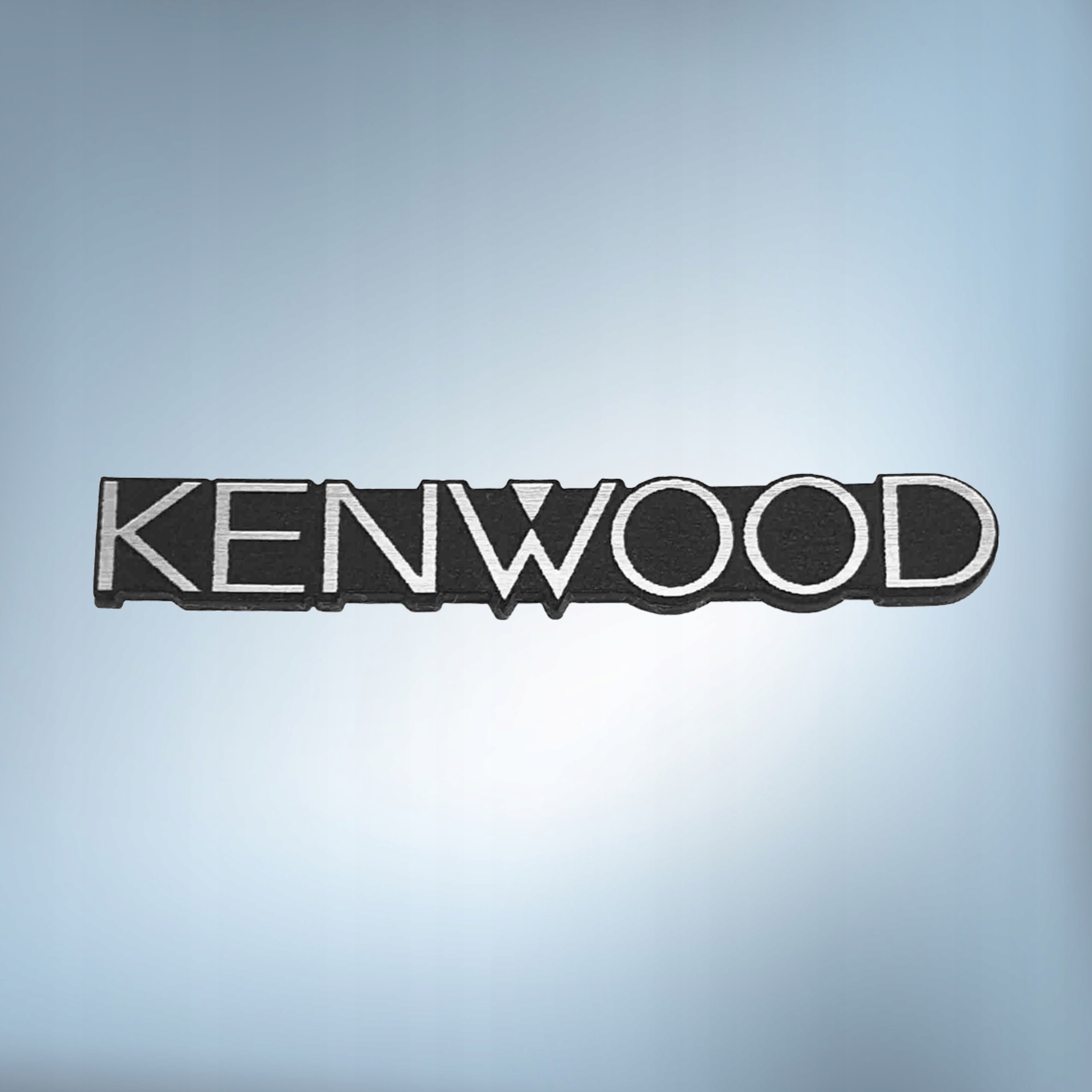 Emblemat KENWOOD 62x10mm srebrna Naklejka Logo Znaczek Sticker w Radom ...