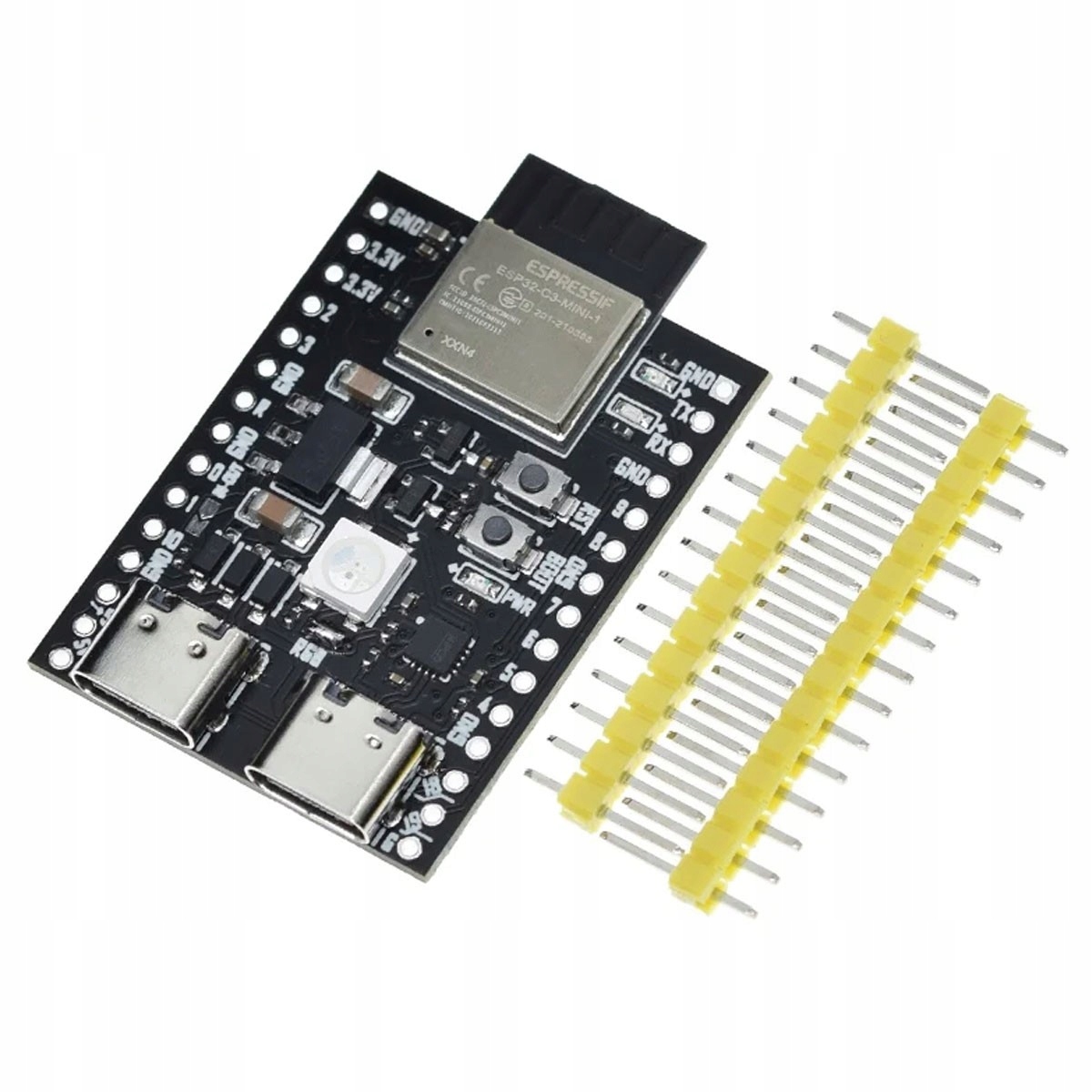 ESP32-C3 DevKitM-1 Mini WiFi Bluetooth 5.0 RISC-V FLASH 4MB USB-C ... ESP32-C3 DevKitM-1 Mini WiFi Bluetooth 5.0 RISC-V FLASH 4MB USB-C ...