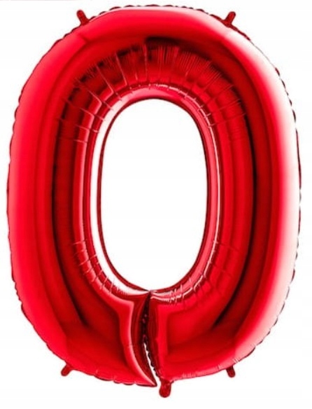 Balon Foliowy Cyfra Zero 0 Czerwona 75cm Czerwony • Cena, Opinie ...