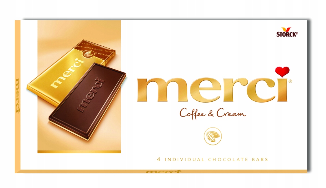 MERCI czekolada kawowo - śmietankowa 100 g 10172820197 - Allegro.pl